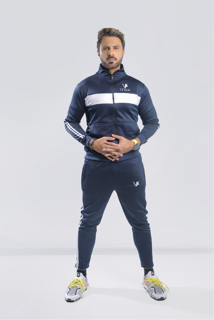Vena Hybrid Navy Blue Tracksuit - VENARI | VENARI